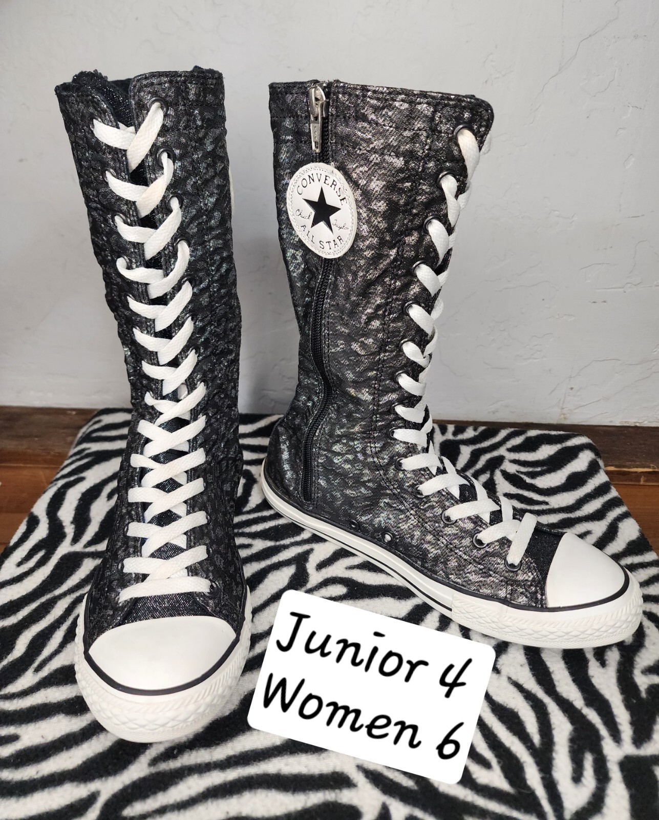 RARE Converse Chuck Taylor Calf/Knee High Junior 4/Wo… - Gem