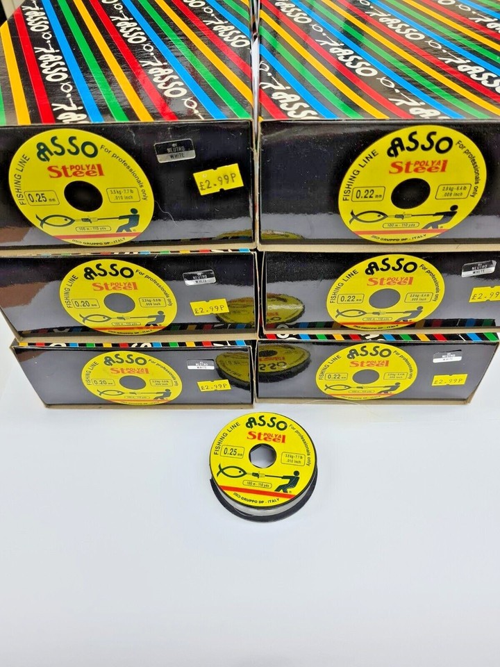 ASSO LINE POLYASTEEL ASSO various sizes 100m spools | eBay UK