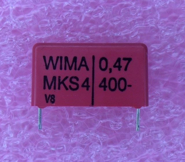 MKS40.47/400/5PCM22.5 WIMA CAP METALLIZED POLY 0.47UF 400V 5% RDL PBF ...