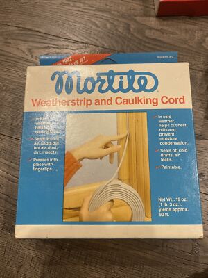 Mortite Weatherstrip and Caulking Cord Gray - 9.5 ounce, 45 feet - NEW ...