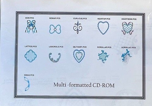 JENNY HASKINS Victorian Scrolls & Curlicues EMBROIDERY CD DESIGNS 1999 ...