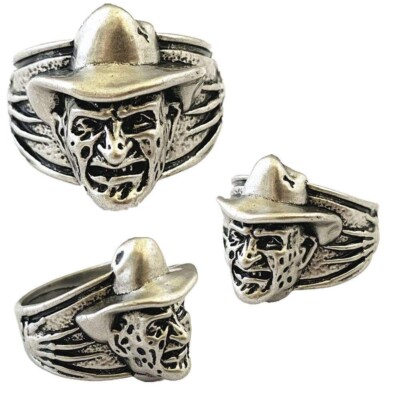 Freddy Krueger Ring, A Nightmare on Elm Street, Horror Ring, Gunmetal ...