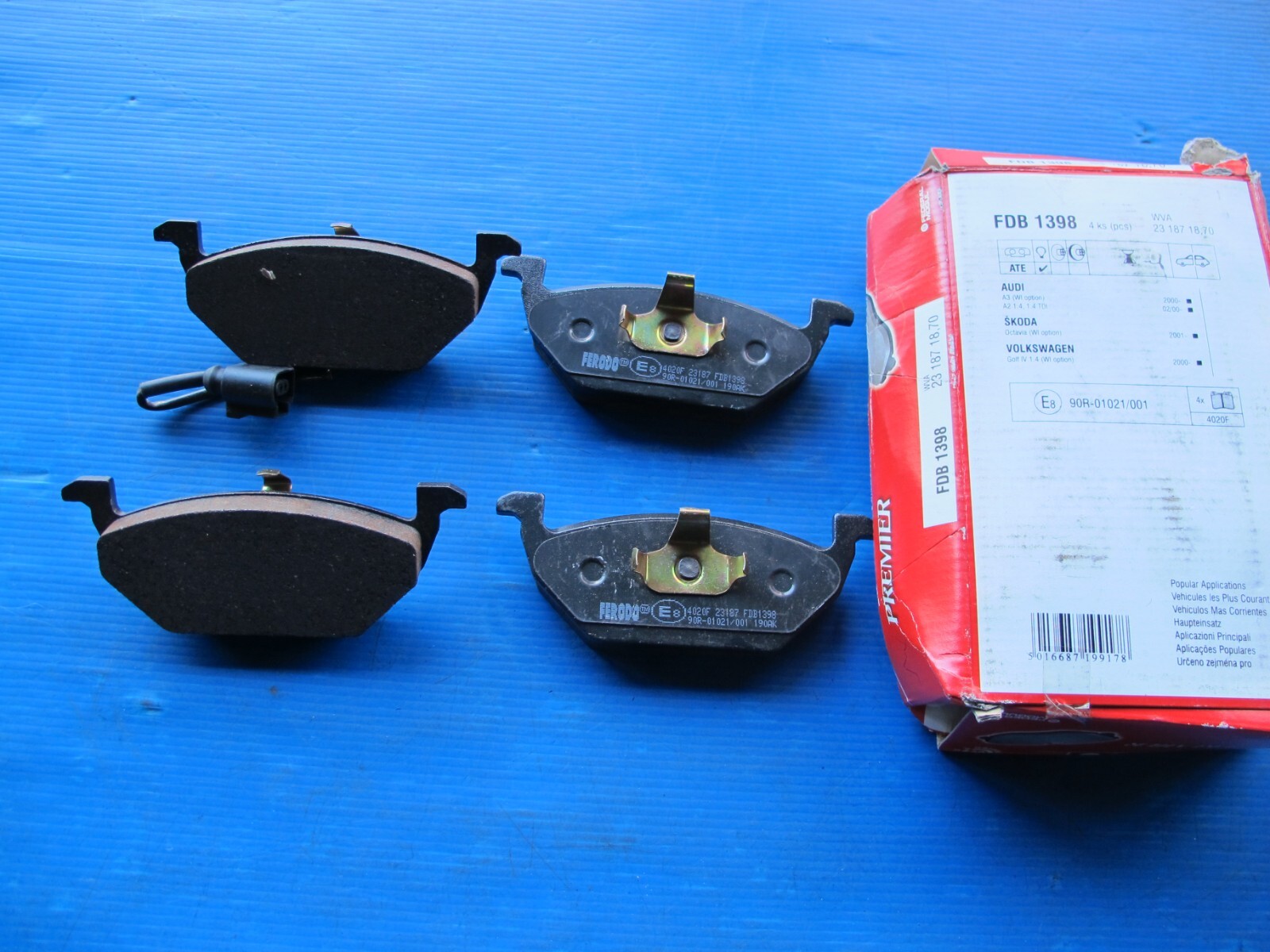 Front Brake Pads Ferodo For Audi: A2, A3, Altea, Ibiza, Leon, Toledo | eBay