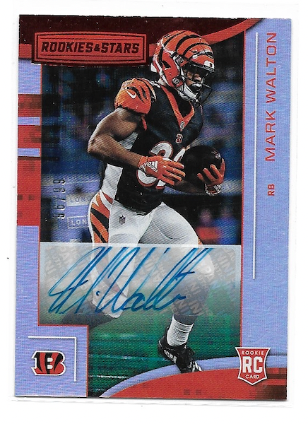 Mark Walton - 2018 Rookies & Stars Autograph RC #96/99 - Cincinnati ...