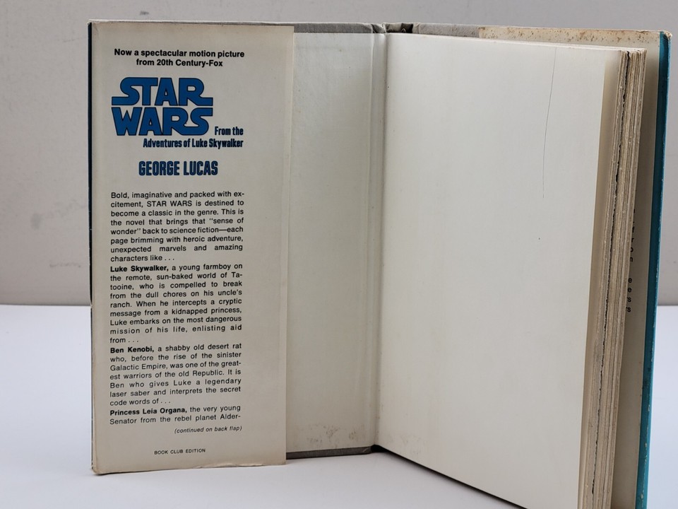 1977 Vintage Star Wars: From The Adventures Of Luke Skywalker Book Club ...
