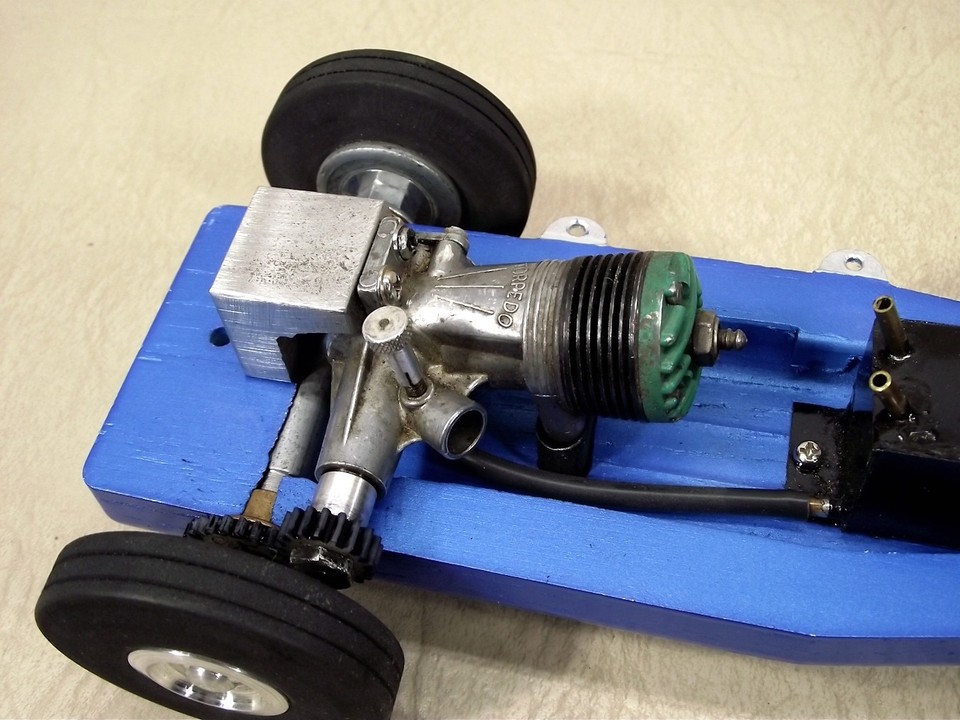 Custom Built Hot Rod Tether Car Highboy Roadster w/Torpedo .15 Motor | eBay