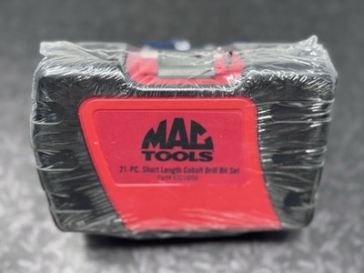 MAC Tools 21-PC Cobalt Drill Bit Set 6321IDSA | Factory Sealed | Stubby / Short | eBay