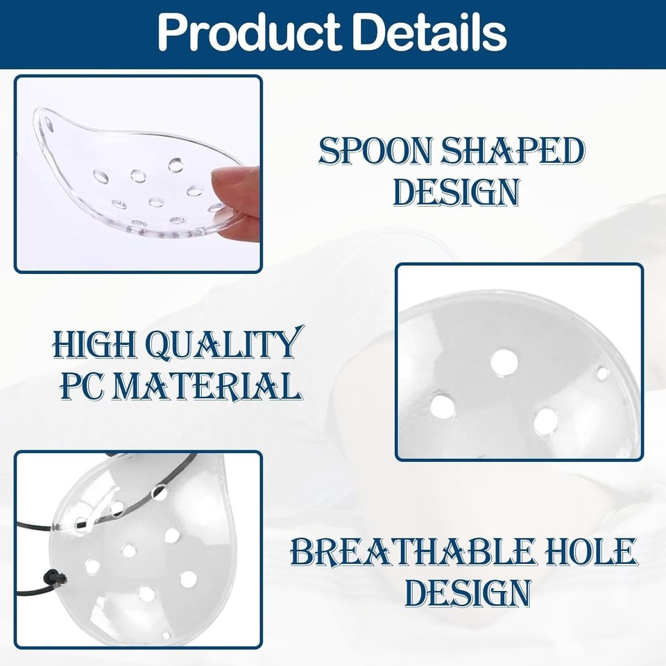 2 PCS Eye Shield After Cataract Surgery Ventilation Transparent Eye ...