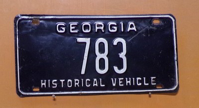 Old Georgia Peach State Historical License Plate | eBay