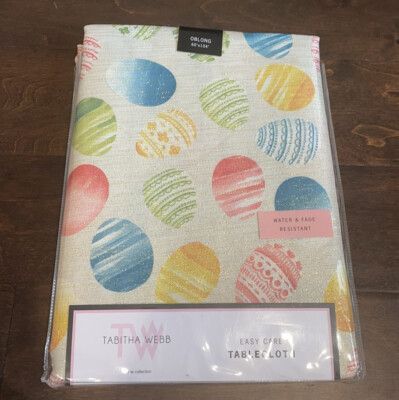 Tabitha Webb Anthropologie Easter Eggs Colorful 60”x104” Oblong ...