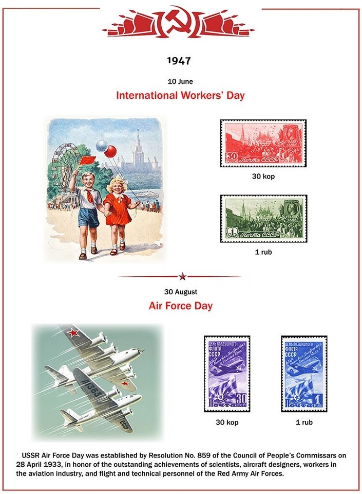 PDF Soviet Union Russia Illustrated album sheets of postage stamps 1945 ...