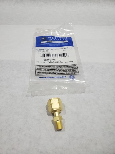 Western Adaptor 104 Acetylene A Size 3/8-24" Male to Female B-Size 5/8 ...