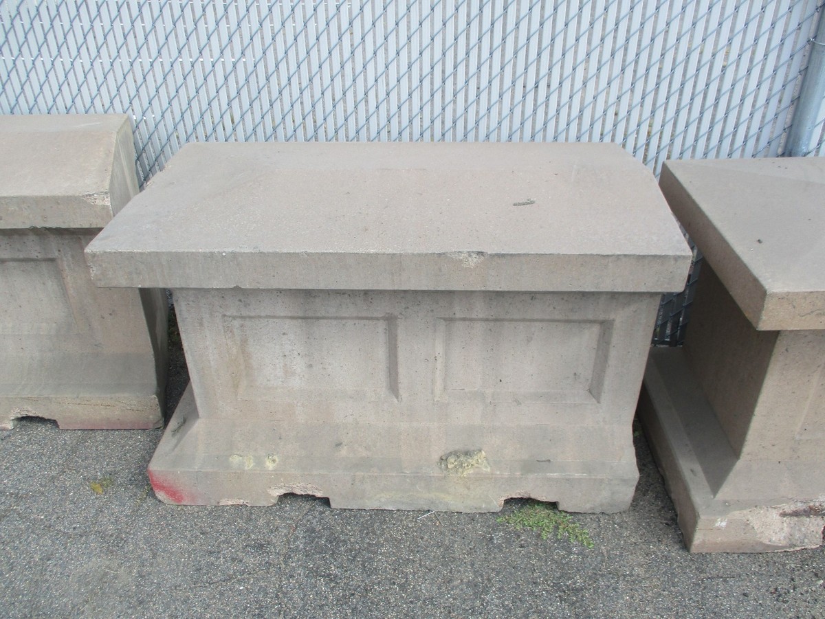 Decorative Concrete Jersey Barriers | Shelly Lighting