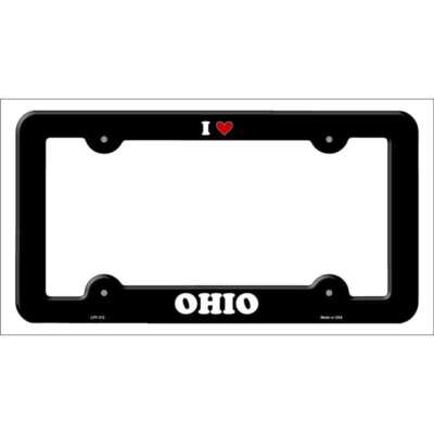 Love Ohio Novelty Metal License Plate Frame LPF-312 | eBay