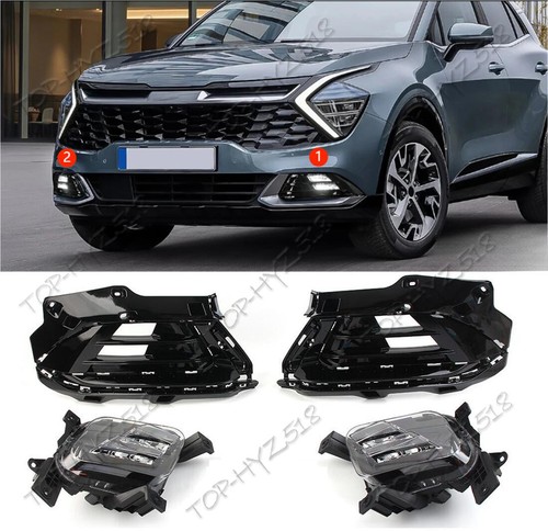 LED DRL Daytime Running Lights Fog Driving Lamps For Kia Sportage L/E ...