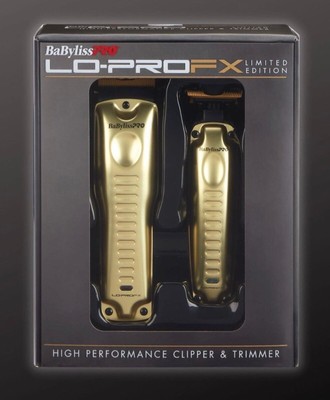 BaBylissPRO Lo-ProFX Clipper & Trimmer Combo Gold FXHOLPKLP-G - NEW ...