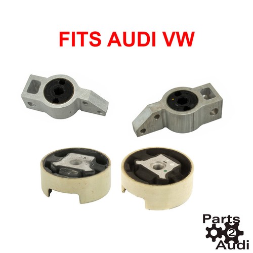 Front Left Right Control Arm Bushing w Subframe Mounts For Audi VW | eBay