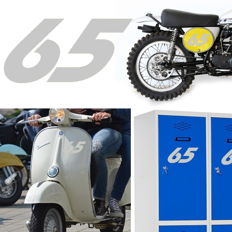 Number 65, Sticker Vinyl Version v2 Racing | eBay