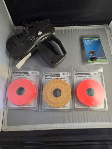 Monarch Price Gun Kit 1131 1136 Labeler Pricing Labels Ink Rollers ...