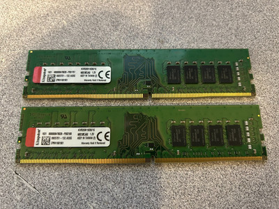 Lot of 32 GB (16 GB x 2 sticks) Kingston DDR4 PC4-2666 Desktop RAM ...