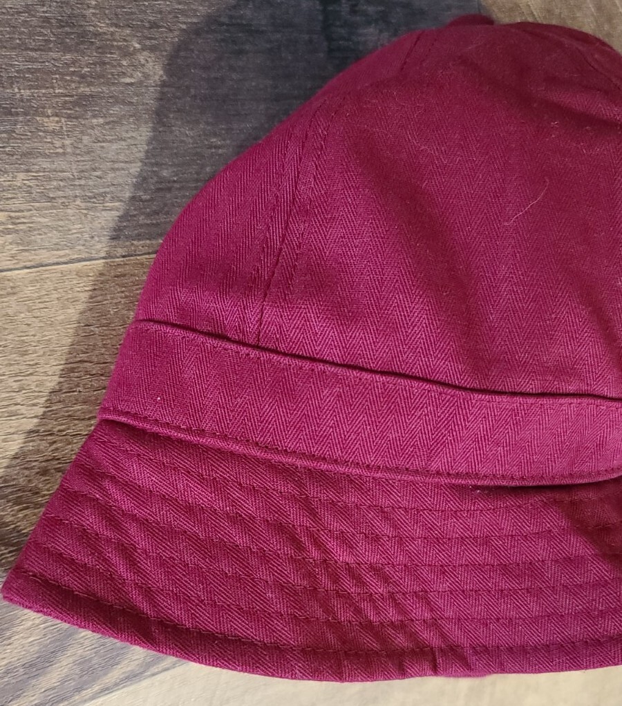 NEW Size L / XL Converse Cotton Maroon Red Bell Bucket Hat Cap Adult ...