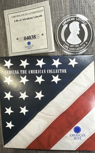 Life Legacy Abraham Lincoln Gettysburg Address American Mint Coin | eBay