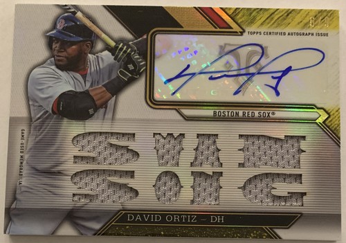 David ORTIZ 2016 Topps Triple Threads Jersey Relic AUTO #TTAR-DO1 6/9 ...