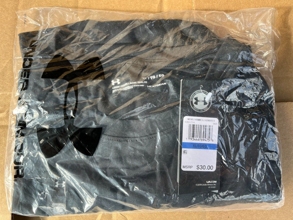 Under Armour USA MADE Black Tac Tech Polyester Tactical T-Shirt 1351774 ...