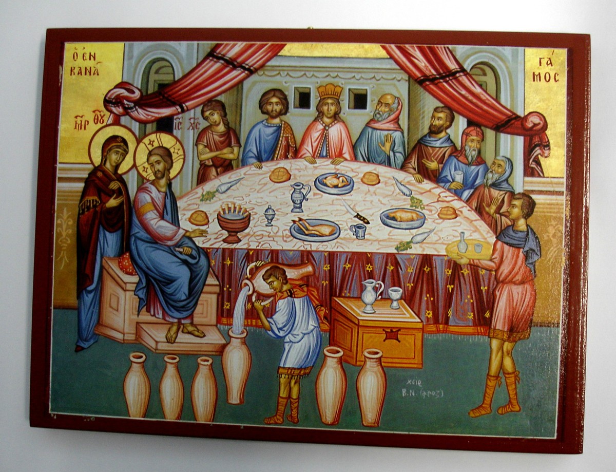 Ikonica Wedding Wedding To Cana Jesus Icon Ikona Icons Wedding At Cana