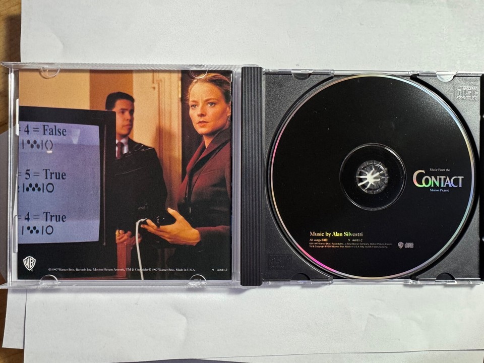 CONTACT Soundtrack by Alan Silvestri (CD, Aug-1997) RARE PROMO - MINT ...