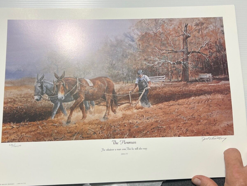 Jack Delony limited edition print "The Plowman". 442/2250 | eBay