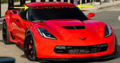 C7 Corvette Script Windshield Decal Stingray Z06 Grand Sport ZR1 GM ...