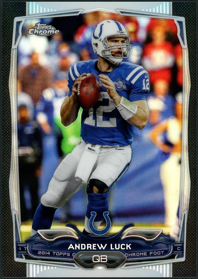 2014 Topps Chrome Andrew Luck Black Refractor #/299 Card #47 | eBay