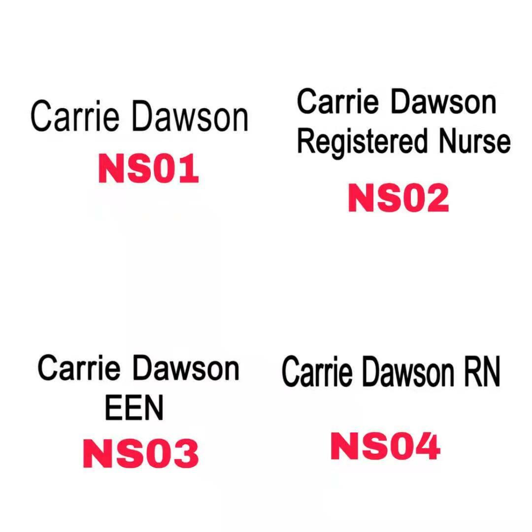 Custom Name signature Stamp self inking Registered Nurse RN EN Teacher ...