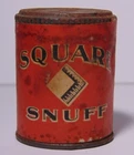 RARE EMPTY 1910s SQUARE SNUFF VINTAGE ADVERTISING TIN CAN HELMETTA NEW ...