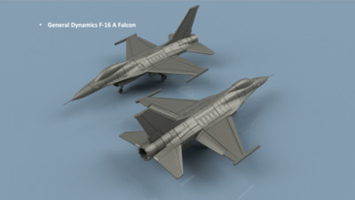 L'Arsenal Models 1/700 GENERAL DYNAMICS F-16A FALCON (5) 3D Printed | eBay