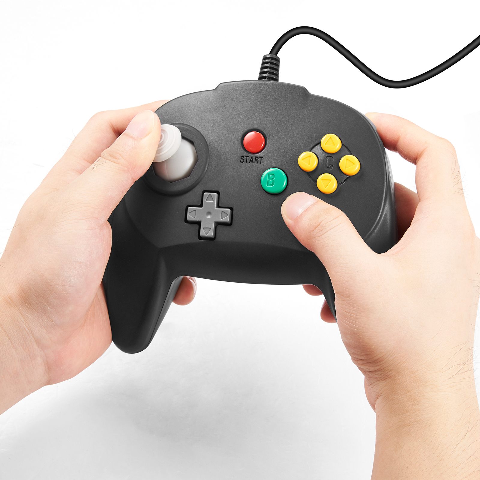 Retro Wired N64 Controller USB Gamepad Joystick for Nintendo 64 console ...