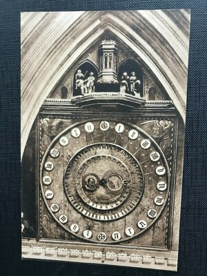 Vintage Postcard Wells Cathedral Lightfoot's Clock Somerset | eBay UK