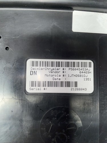 2001 2002 DODGE DAKOTA CTM BCM CENTRAL TIMING MODULE 56045453AJ | eBay