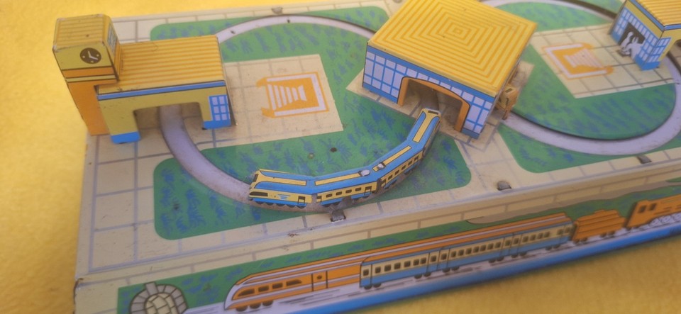 vintage tinplate toy train set, Rare clockwork | eBay UK