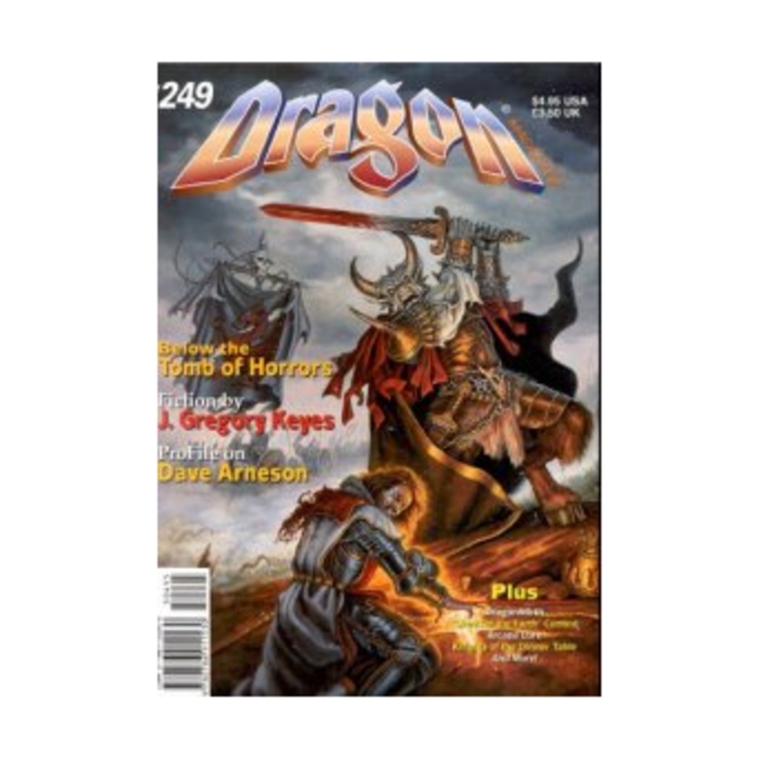TSR Dragon Magaz #249 "Below the Tomb of Horrors, Sixguns and Mag SW ...