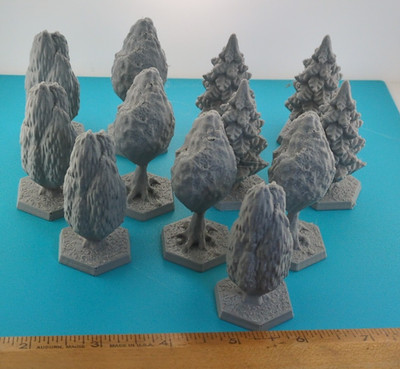Tree set hex 6mm terrain FAST SHIP|Alternate Wargaming Miniature | eBay