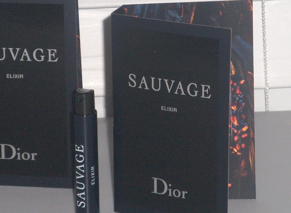 SAUVAGE ELIXIR Dior Men's Parfum Concentrate Spray Samples Vials, 3 X ...