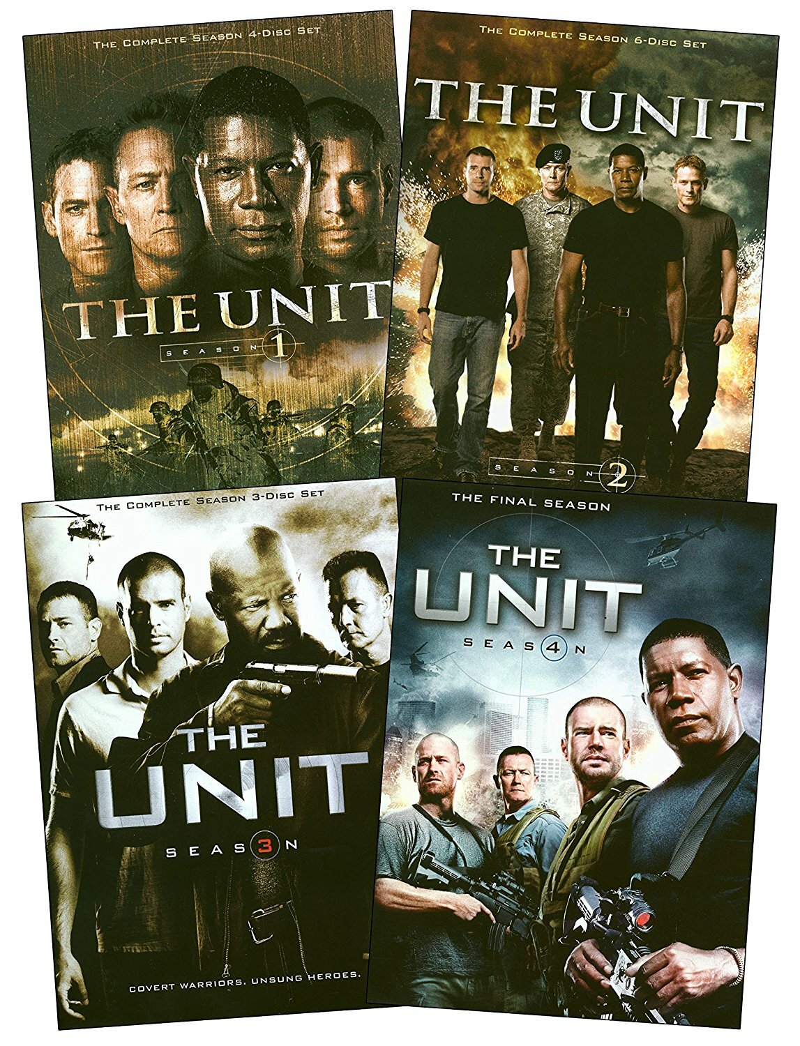 The Unit Complete TV Series Seasons 1-4(DVD Sets,19 Discs,Season 1 2 3 ...