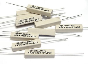 20x cathode resistor/wire resistance DRALORIC KKA9, 510 Ohm, 9W, NOS | eBay