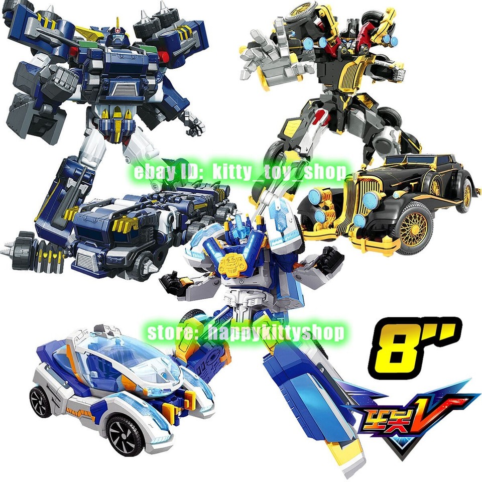 Tobot V Galaxy Detectives Season 2 8" Figure Vehicle Transformer Robot ...