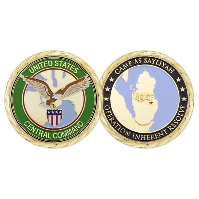 ARMY CAMP AS SAYLIYAH QATAR CENTRAL COMMAND 1.75" CHALLENGE COIN | eBay