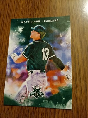 Matt Olson 2017 Diamond Kings Rookie Card RC #161 Oakland Athletics | eBay