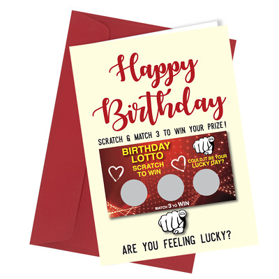 #271 Scratch Card GREETINGS BIRTHDAY Card Comedy / Funny / Humour ...