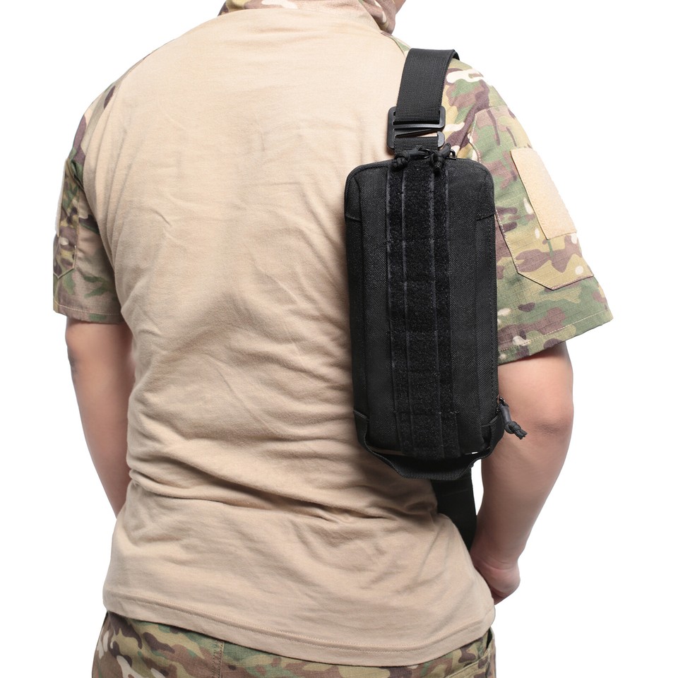Tactical Sling Bag Chest Shoulder Fanny Pack Cross Body Molle EDC ...